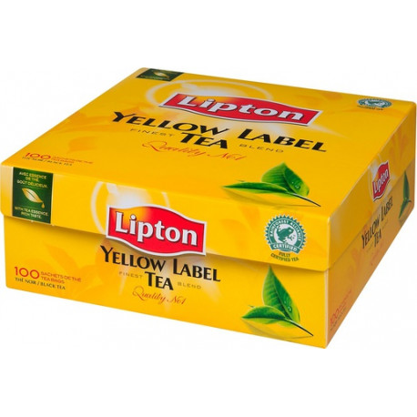 Lipton Tee Yellow Label 100pss 100 pss/pkt - Contor Oy verkkokauppa